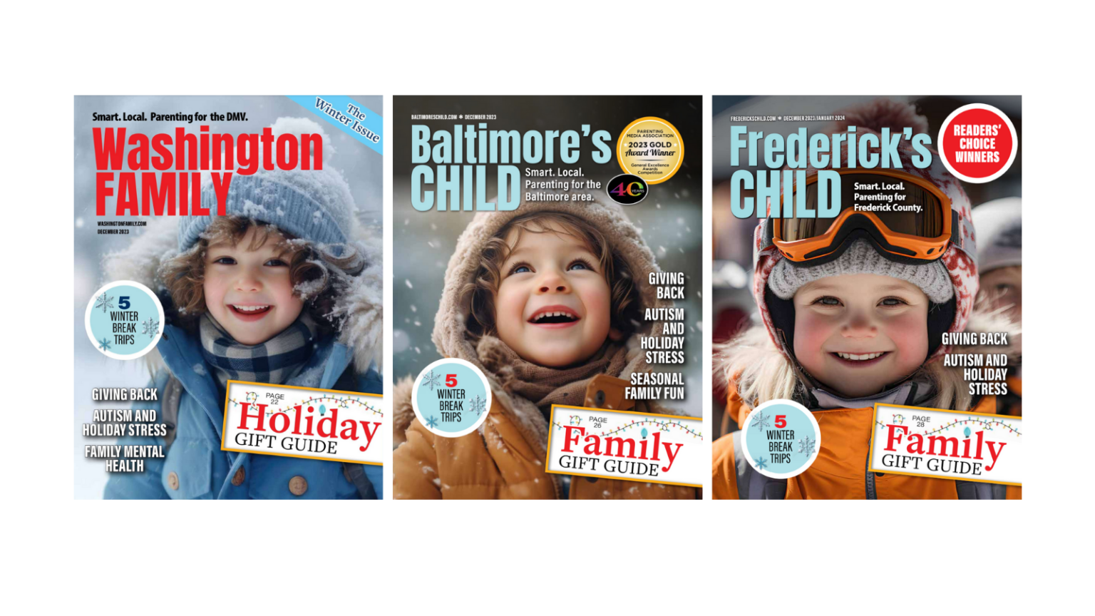 Angela West Featured in Three Magazines in Dezember 2023